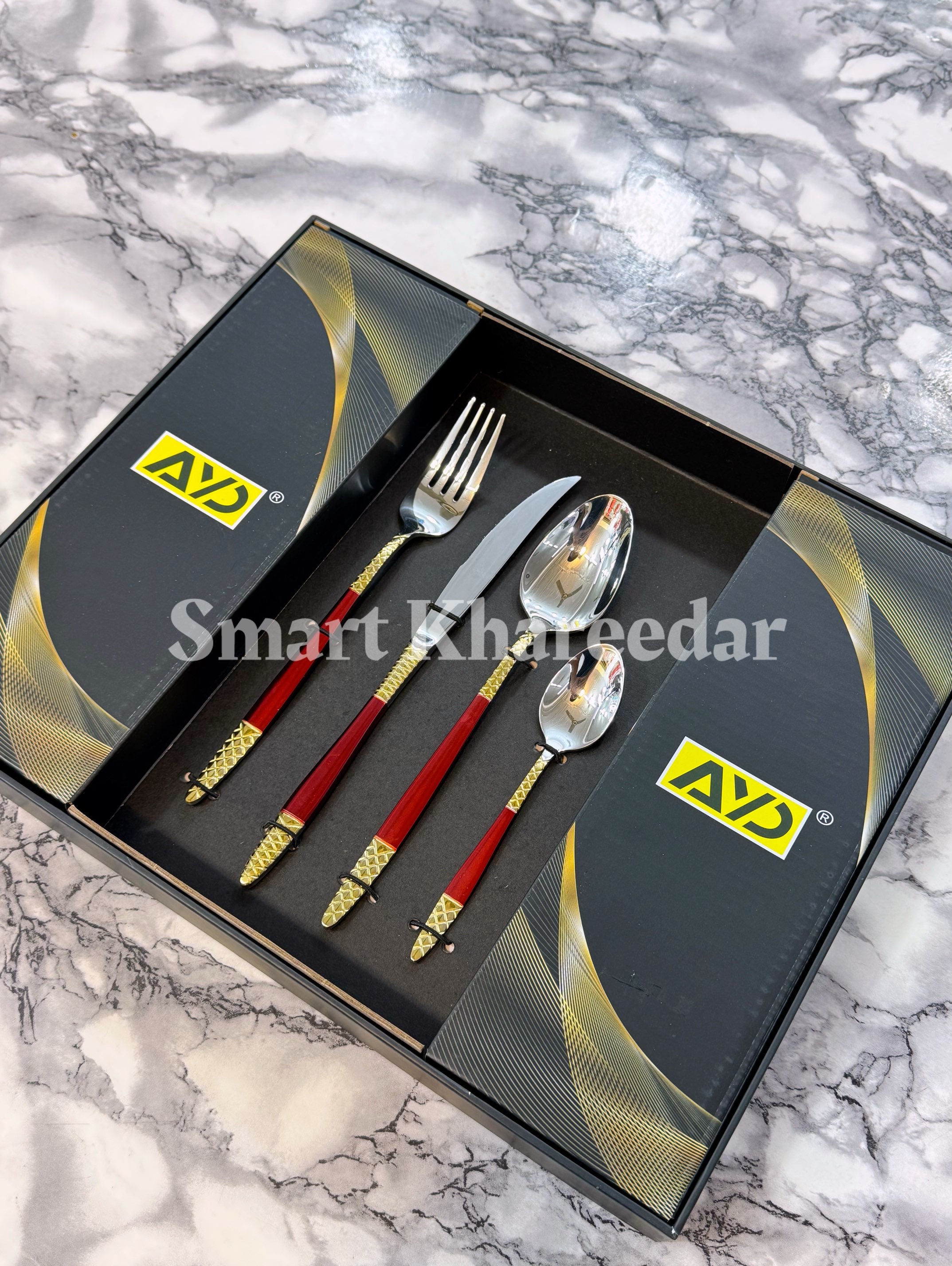 AYD Premium 24pcs 6 person Cutlery Set [Heavy Guage]