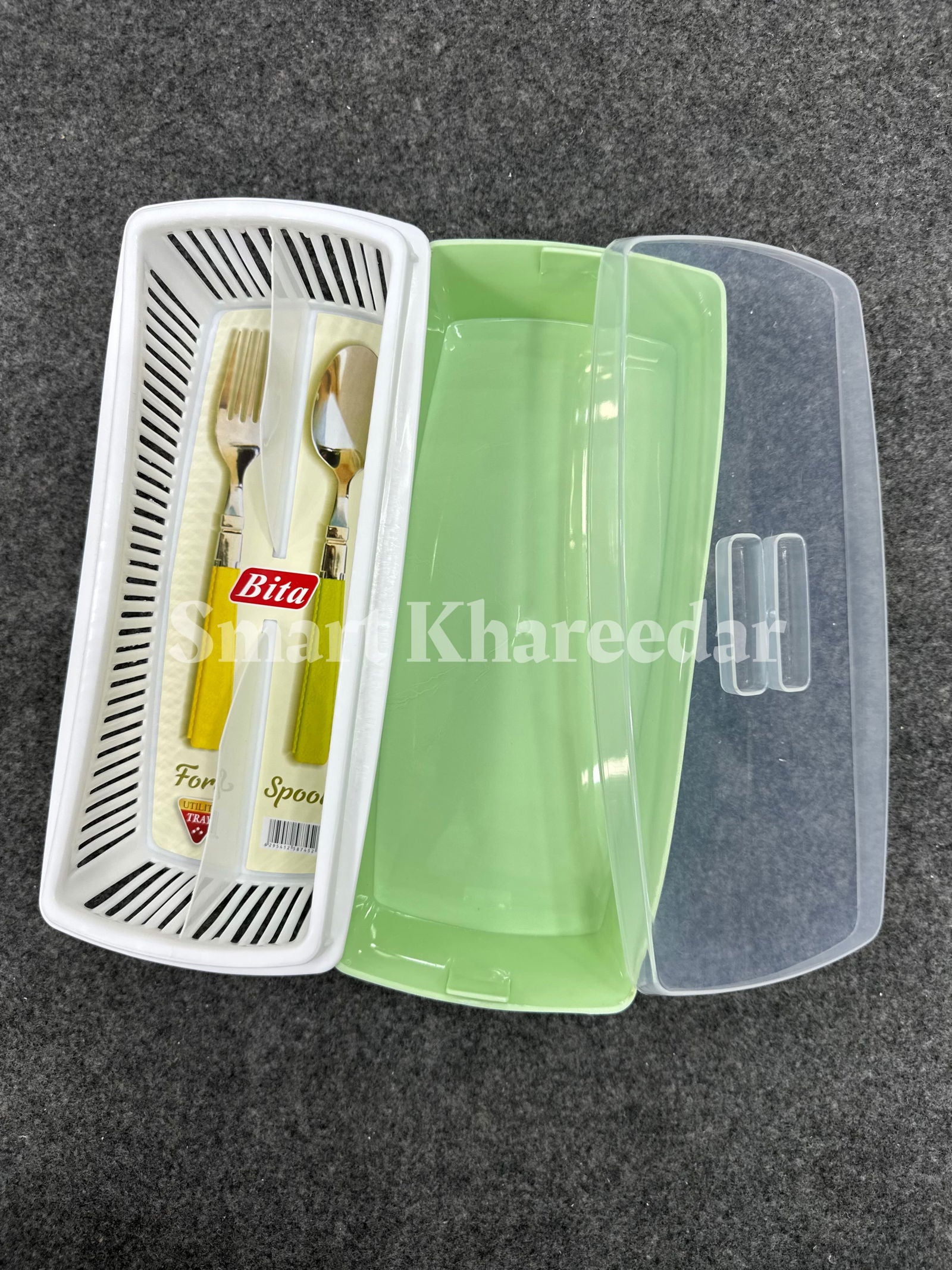 Bita Spoons Tray With Drainer | Cutlery Organiser | forks holder ...